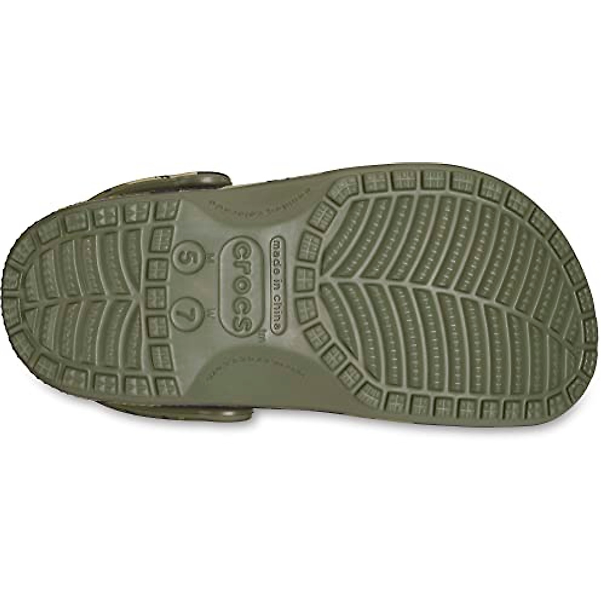 Crocs Unisex Classic Hemp Leaf Clogs, Half Baked and Weed Graphics, Army Green/Multi, Numeric_6 US Men