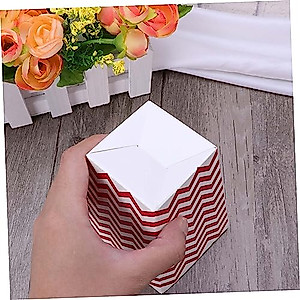 SAFIGLE 30pcs Popcorn Candy Containers Snack Container Pink Paper Bags Popcorn Cartons Popcorn Boxes Paper Popcorn Containers French Fries Storage Box Food Paper Container Candy Bags Tray