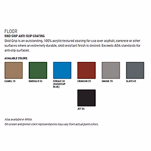 FIXALL Skid Grip Anti-Slip Coating, 1 Gallon, Jet, Exceeds ADA Standards, Ideal for Safety Areas, Slip-Resistant Pavement, Cement & Concrete Paint