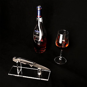 WANLIAN knife stand ,Knife display stand, acrylic knife display stand, collectible knife display stand, knife collection display stand, for single knife hut home decoration (transparent 1 pack)