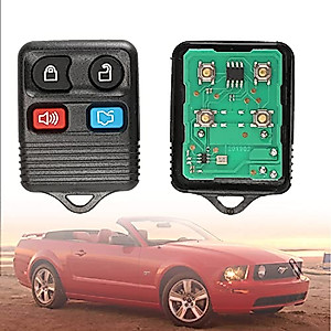 2X Replacement 4 Button Keyless Entry Remote Key Fob fits for Ford Explorer Mustang Focus Expedition Escape 1998-2013 FCC ID: P/N CWTWB1U345, CWTWB1U212, CWTWB1U331, GQ43VT11T