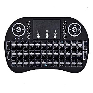 Mini Keyboard i8 2.4G Air Mouse Wireless Keyboard with Touchpad, Rechargeable Handheld Keyboard Remote for Smart TV, Android TV Box, KODI, Raspberry Pi, PC