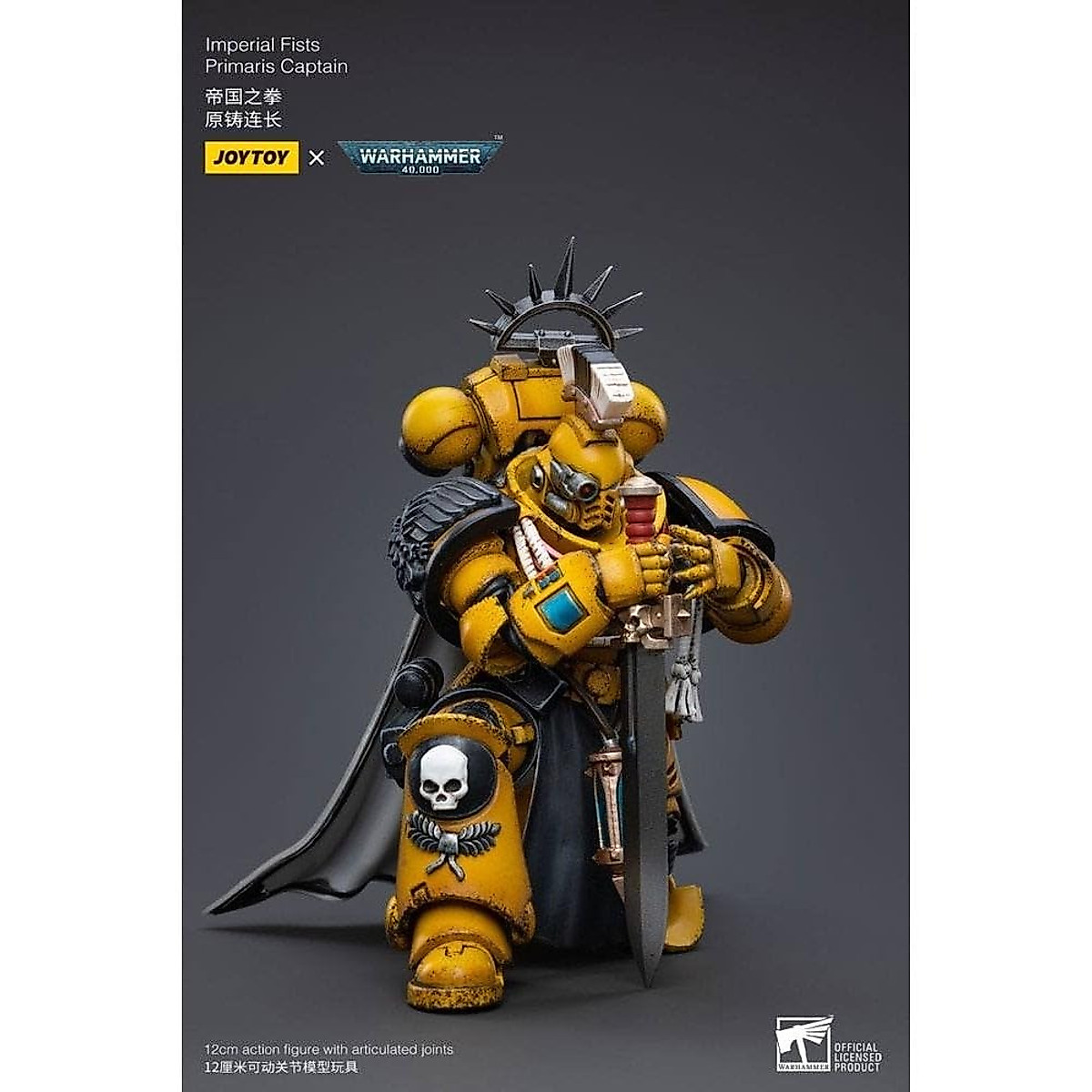BLOOMAGE JOYTOY (BEIJING) TECH Warhammer 40k: Imperial Fists Primaris Captain 1:18 Scale Figure