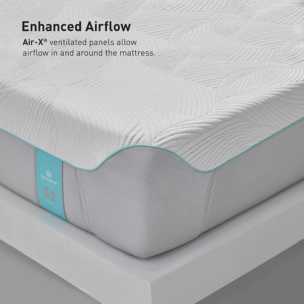 Bedgear Sport Performance Mattress – Queen Mattress – Firm Feel – Powered by Ver-Tex Technology – Instant Cooling and Breathable Sleep