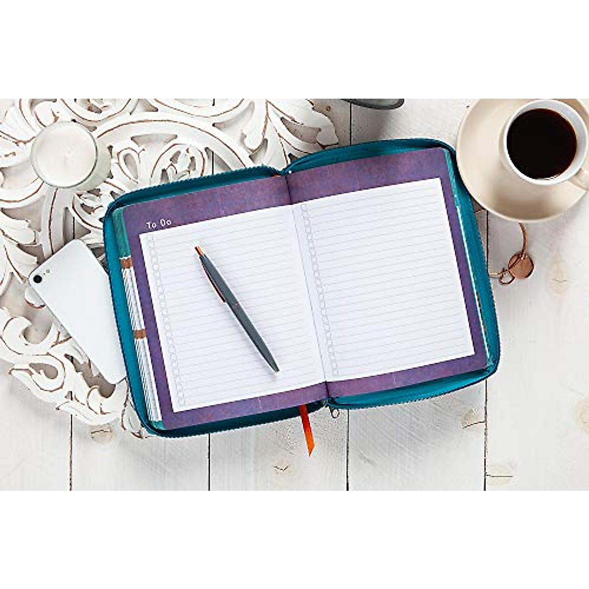 Amazing Grace 2021 Leather Ziparound Planner: 18 Month Ziparound Planner