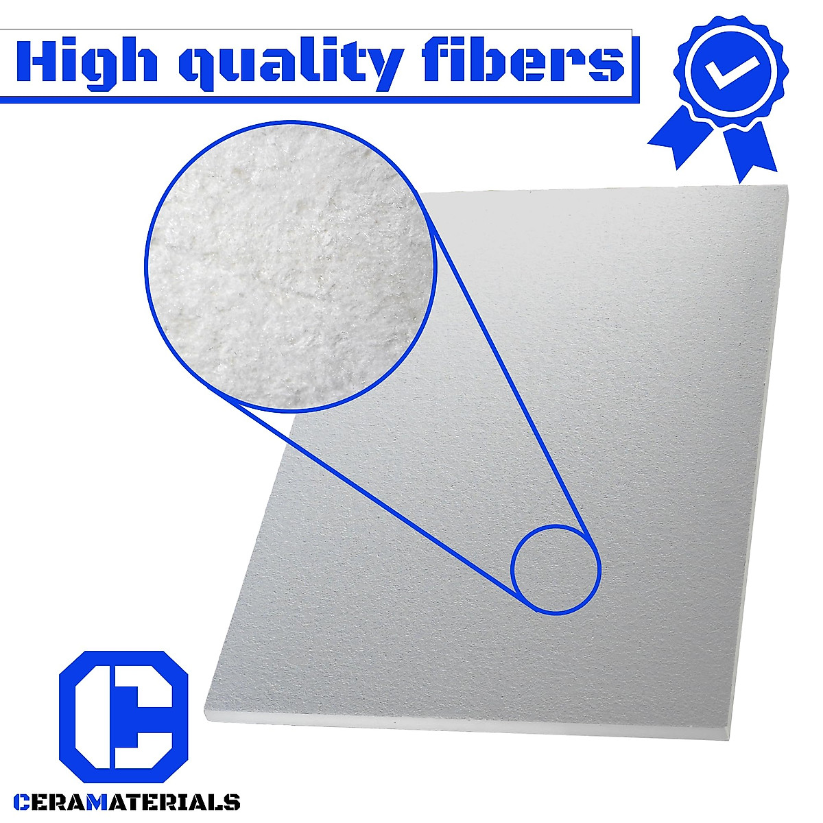 Ceramic Fiber Insulation Board (2300F) (1/2" X 24" X 36"), Fireproof Insulating Board for Wood Stoves, Pizza Ovens, Forges, Kilns, Furnaces - Pack of 2