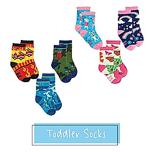 Stephen Joseph Unisex Kids Crew Toddler Holiday Holiday Socks, Dino, Small US