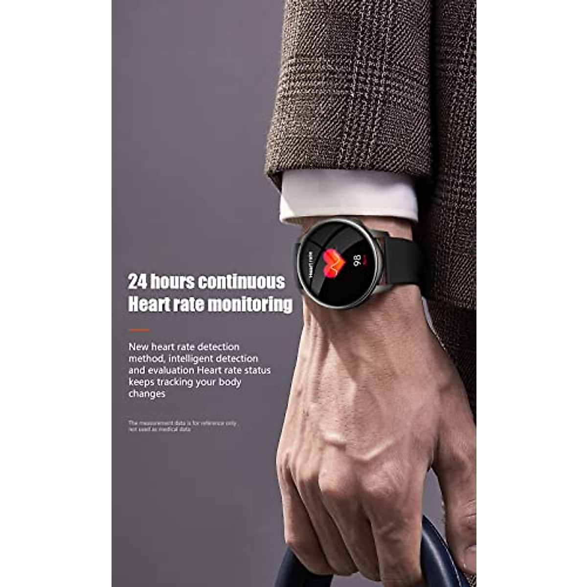 Holiday AMOLED Smartwatch, 1.3" HD Screen Activity Tracker for Fitness and Health with 14 Sports Modes, 3 ATM Waterproof, Monitor SpO2, Heart Rate, Sleep, Stress for Men and Women for Android iOS