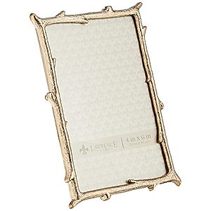 Lawrence Frames 4x6 Gold Metal Natural Branch Design Picture Frame