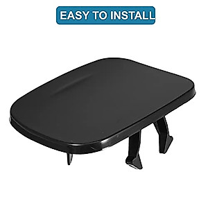 X AUTOHAUX Car Rear Bumper Tow Hook Cover for Volvo S60 2011-2018 39802591 30795029 Towing Eye Cap Trailer Cap Black