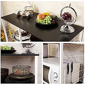 soges Shelf, Kitchen, 3 Shelves, Multifunctional, Black