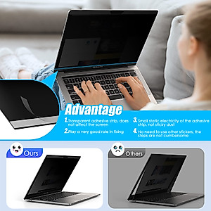 Laptop Privacy Screen Magnetic MacBook Pro 13 Inch (2016-2022, M1,M2) and MacBook Air 13 Inch(2018-2021, M1),Magnetic Removable Computer Screen Privacy Shield for Mac 13Inch