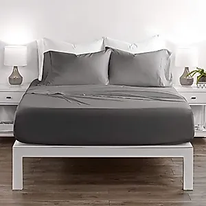 Sleep Restoration Luxury Bed Sheets with All-Natural Pure Aloe Vera Treatment - Eco-Friendly, 4-Piece Sheet Set Infused with Soothing and Moisturizing Aloe Vera - Full – Gray