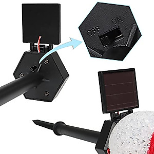 X-Boyouth Solar Snowman Lights Decorations 2Pcs Outdoor Snowman Stanta Ornament Landscape Pathway for Patio Yard Garden Lawn Decor, Solar Powered Party Indoor Holiday Gifts