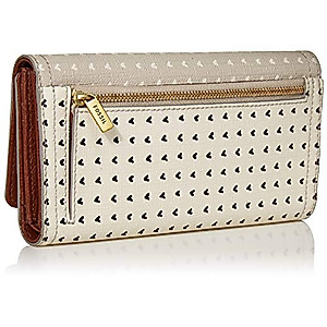 Fossil Women's Logan Leather RFID-Blocking Flap Clutch Wallet