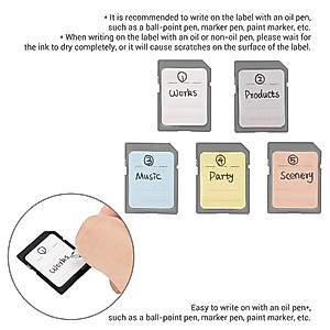 Water-Resistant Memory Card Case + 120 Count Card Labels: Camera Memory Card Holder with Memory Card Labels for 12 SD Cards & 12 Micro SD Cards