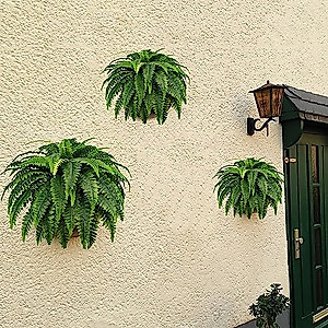 KEGYYLE Fake Ferns - Set of 2 Artificial Fern,35 Leaves for Each Bouquet - Indoor/Outdoor Faux Boston Fake Fern Bush Plant for Home, Office, Garden Decoration.33Inch…