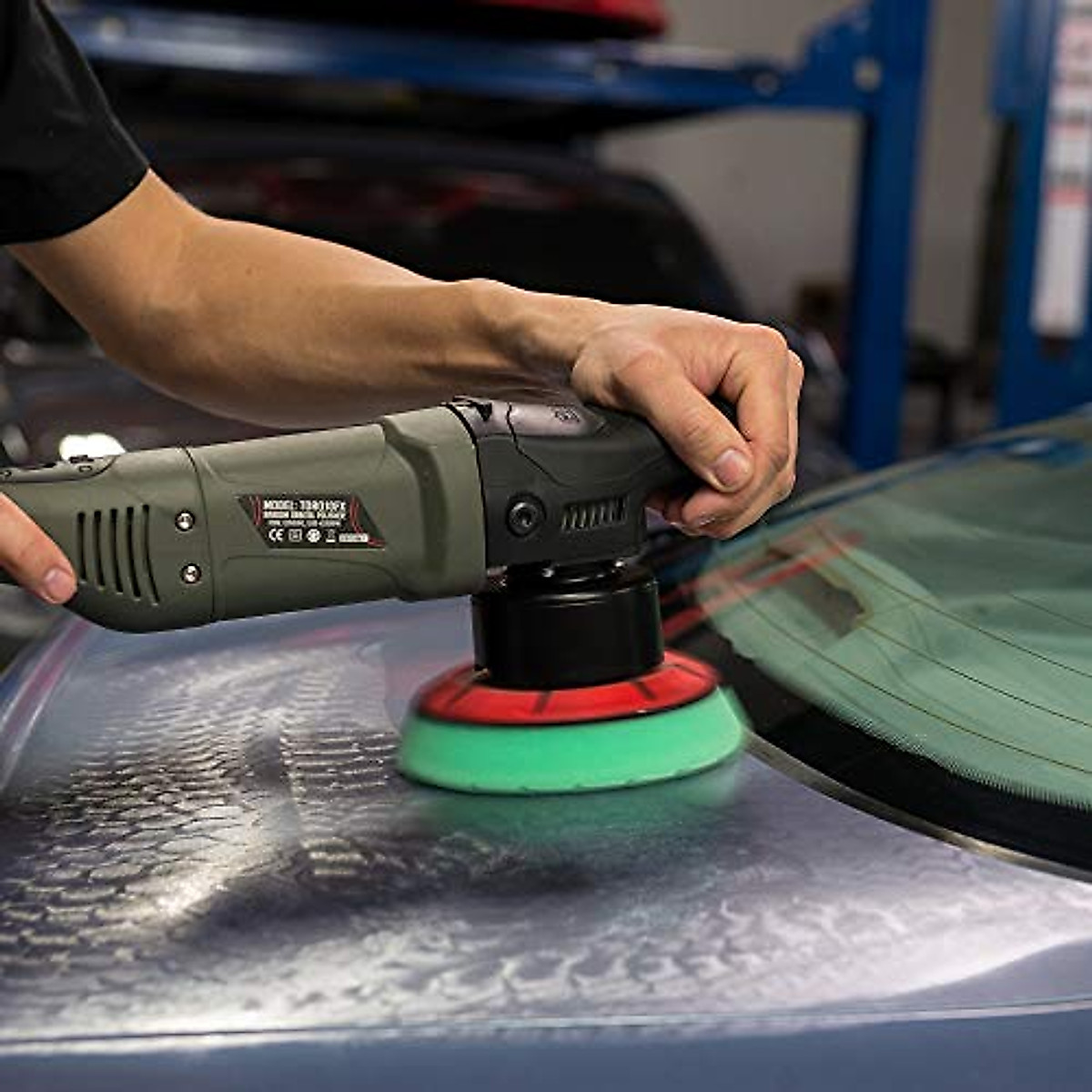 Chemical Guys BUFX113HEX6 Hex-Logic Quantum Medium-Heavy Cutting Pad, Green (6.5 Inch Pad made for 6 Inch backing plates)