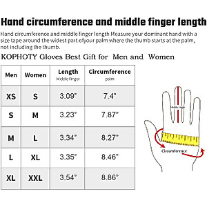 KOPHOTY Winter Gloves Men Women,Touchscreen Warm Gloves - Water Resistant Anti Slip Windproof Thermal Gloves for Running Cycling Driving Outdoor Hiking in Cold Weather (Medium)