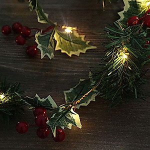 ZSMPY Fairy Lights Christmas LED Light String Garland Warm White Lights 2m 20LEDs Fairy Xmas String Lights Battery Powered for Garden Home Garden Patio Decoration