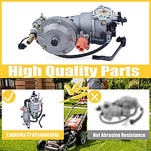 Dual Fuel Generator Carburetor For HON GX390 GX340 188F 5KW-8KW LPG NG Petrol