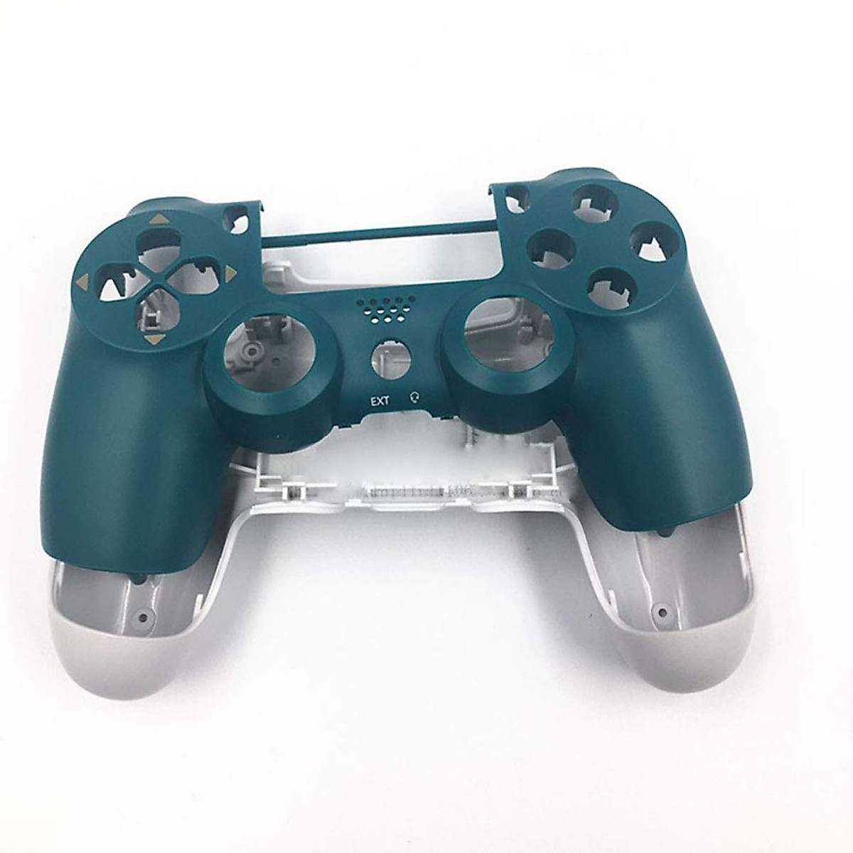 DIY Full Housing Shell Plastic Housing Shell Front Housing with Button Screw Driver for Playstation 4 JDS-040 PS4 040 Controller (Green)