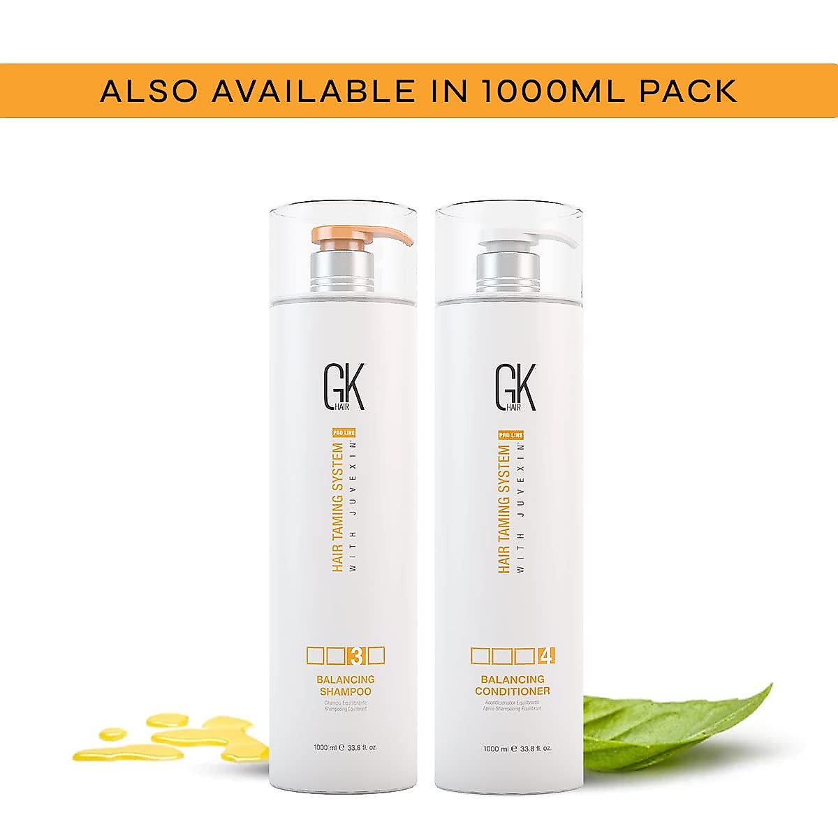 GK HAIR Global Keratin Balancing Shampoo 10.1 Fl Oz For Dry Damaged Oily Greasy & Color Treated Hair, Restores pH Levels, Sulfate-Paraben Free Daily Conditioning Deep Cleanser & Impurities Remover