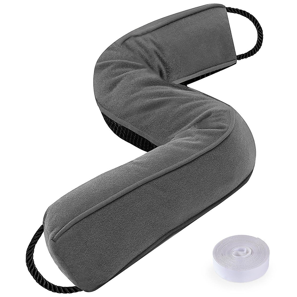 Sunolga Door Draft Stopper for Bottom of Door, 38 Inch Under Door Air Stopper with Removable Cover for Gaps Up to 3 Inch, Machine Washable Noise Blocker for Home, Grey