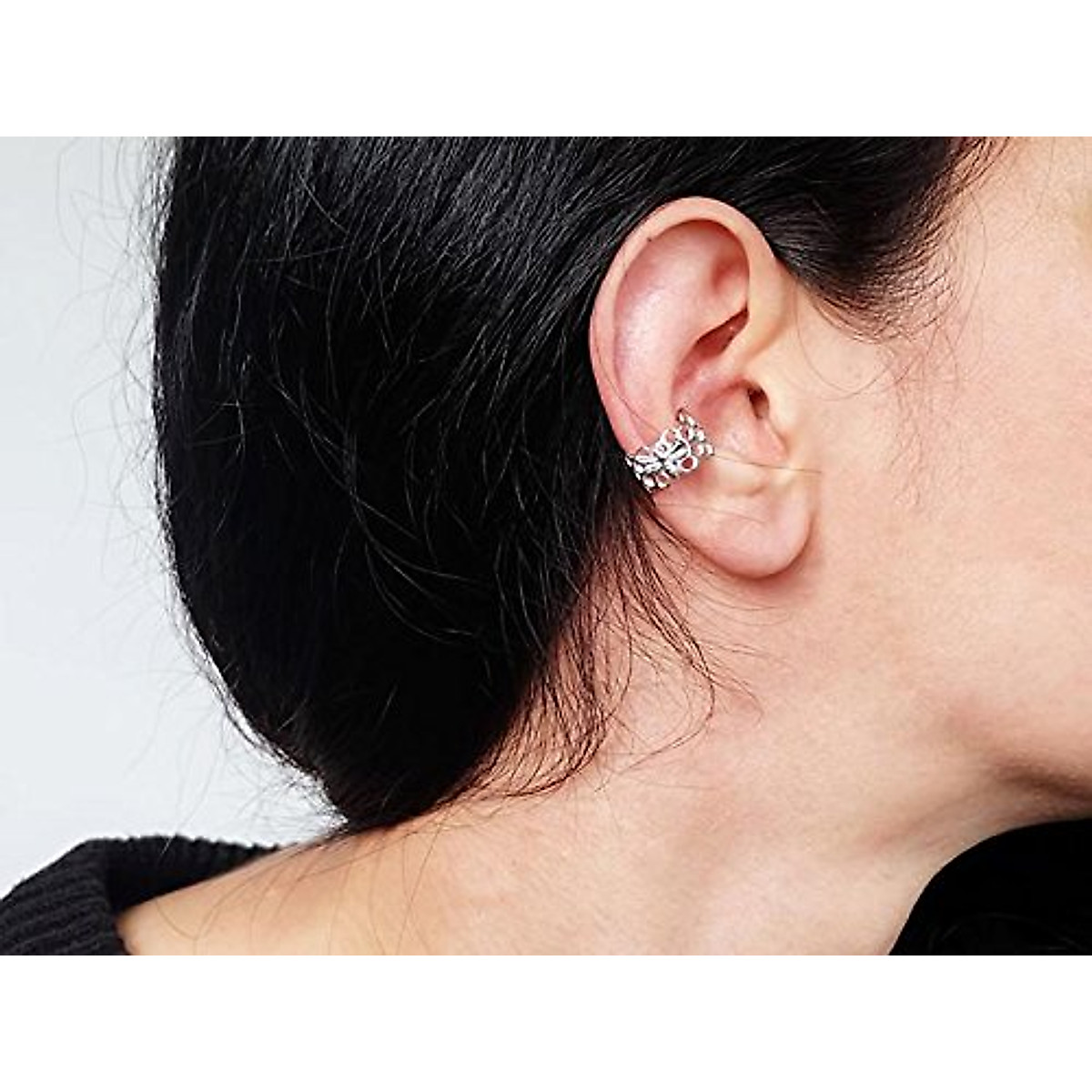 Sovats Ear Cuff Bee Earrings For Women 925 Sterling Silver Rhodium Plated - Simple, Stylish Stud Earrings&Trendy Nickel Free Earring