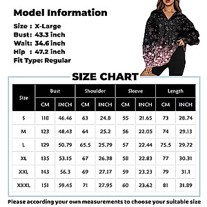 1/4 Zip Sweatshirt Women Quarter Zip Sweatshirt Women Long Sleeve Shirts for Women Half Zip Sweatshirt Women Generic Oversized Long Sleeve Pullover Y2k Shirts Casual Blouse Loose Tops Printed Sweater