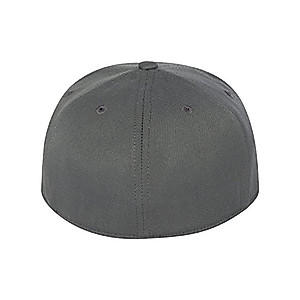 Flexfit Premium Flatbill Cap – Fitted 6210 - Large/X-Large (Dark Gray)