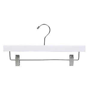 Only Hangers White Wooden Pant/Skirt Hanger (Pack of 25)