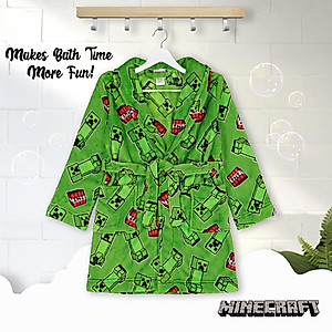 Minecraft Boys' Bathrobe, Creeper Explode, 8