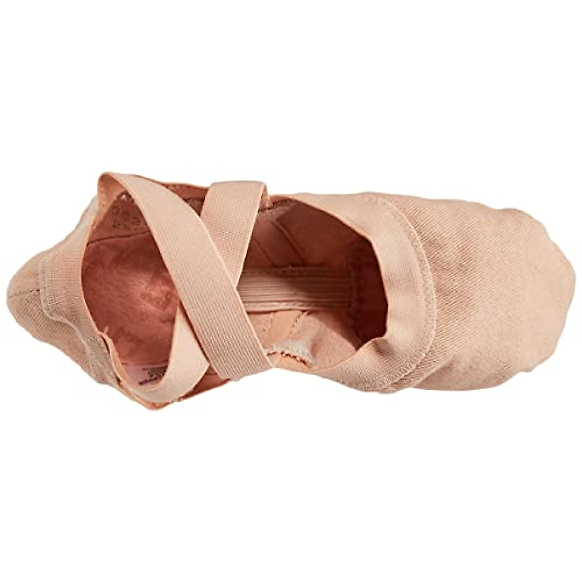 Bloch Dance Women's Synchrony Split Sole Stretch Canvas Ballet Slipper/Shoe, Pink, 7