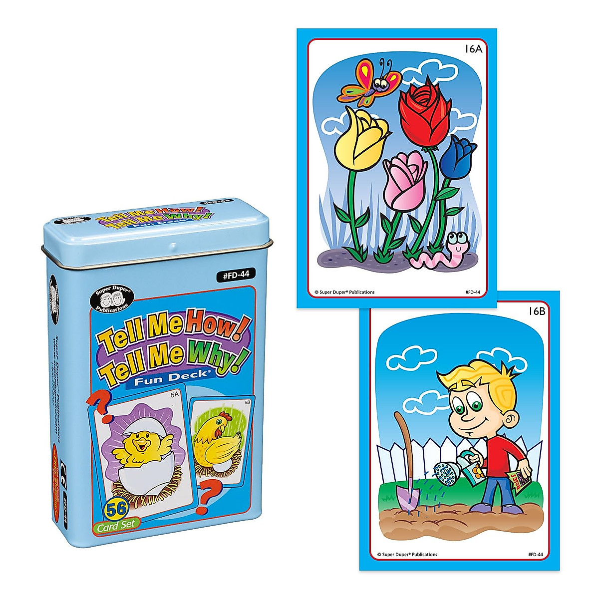 Tell Me How! Tell Me Why! Fun Deck Cards - Super Duper Educational Learning Toy for Kids