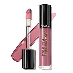 REVLON Lip Gloss, Super Lustrous The Gloss, Non-Sticky, High Shine Finish, 306 Taupe Luster, 0.13 Oz