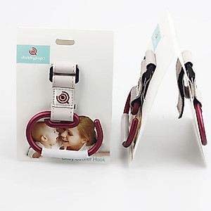 Cabilock Buggy Hook for Stroller Wheelchair Walker Stroller Hooks Bag Hooks for Hanging Diaper Bags Grocery Shopping Bags 2pcs