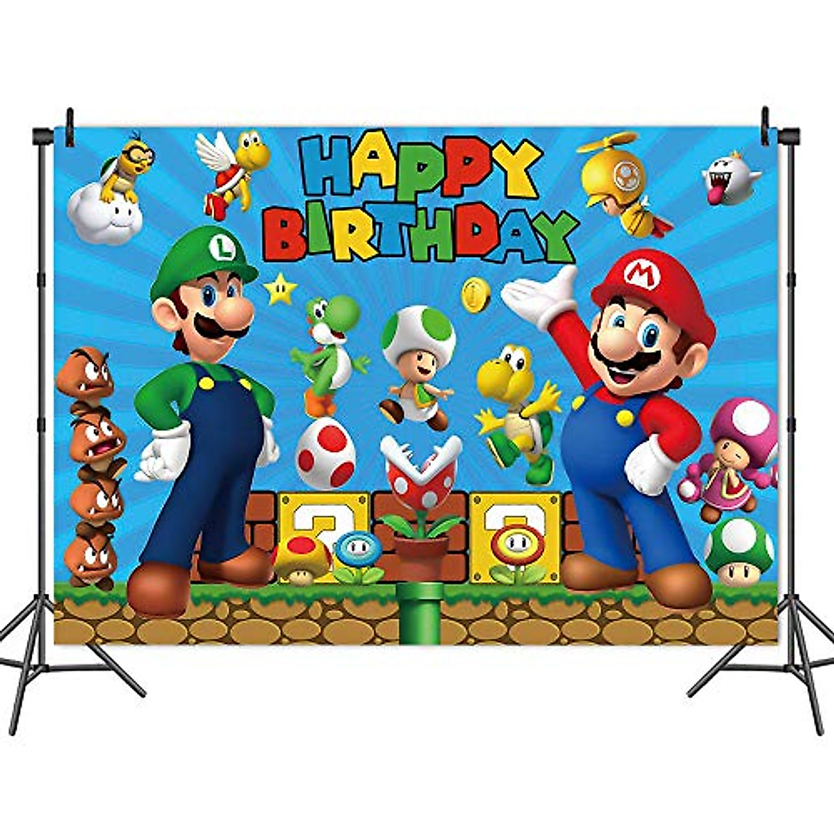 Theme Party Background Cartoon Party Background Children Birthday Party Photo Background Photography Banner Birthday Party Decoration 5X3FT