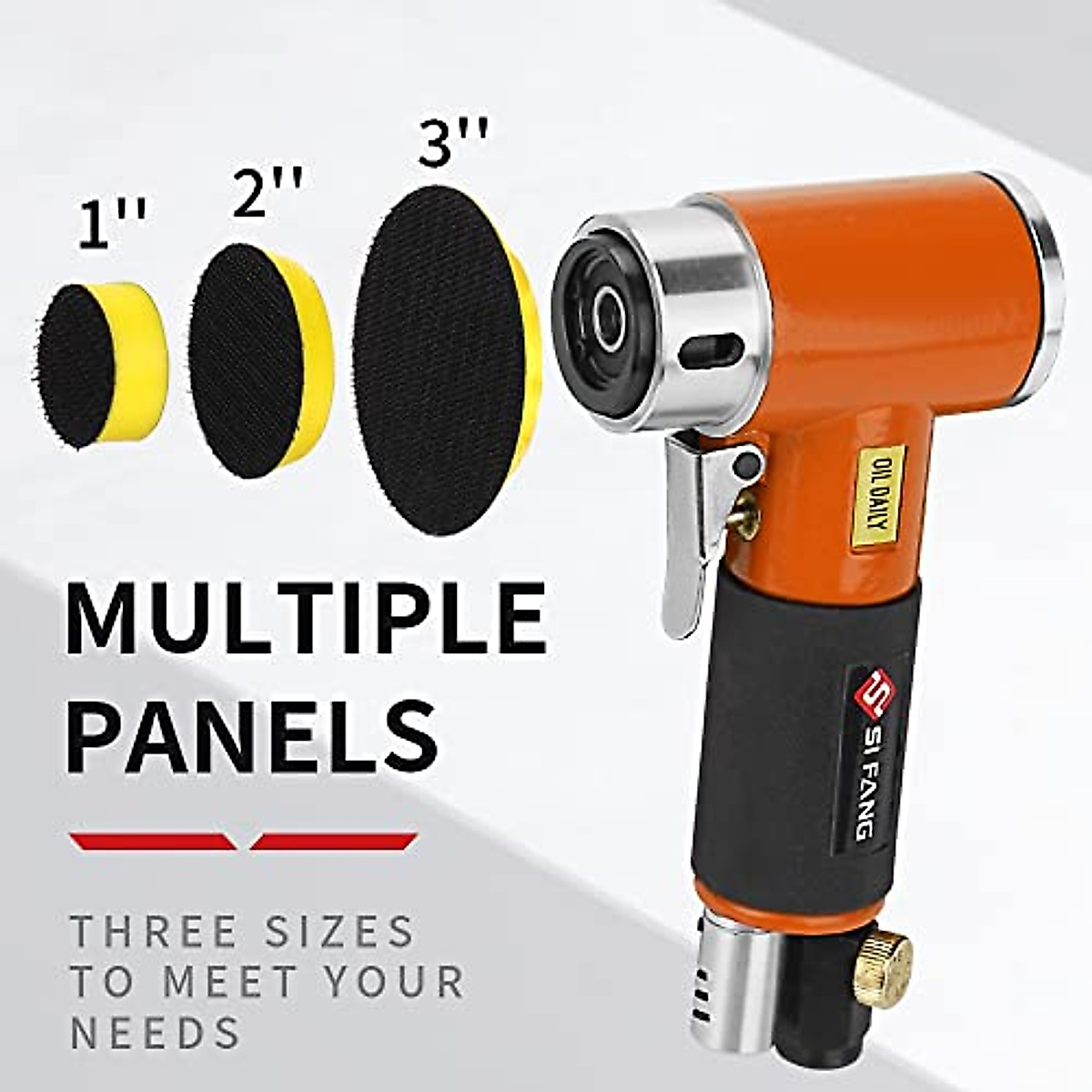 SI FANG® Mini Air Sander 1" 2" 3", Air Sanders for Auto Body Work 20,000RPM High Speed Mini Polisher, Pneumatic Sander, Polishing/Sanding Kit 51 PCS