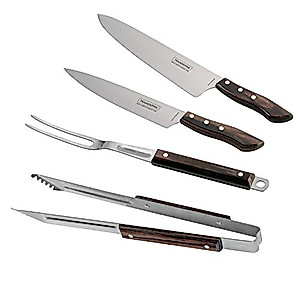 Tramontina Chef's Knife Set, Grill Tongs & Grill Fork 3 Pk - 2 Pc, 80015/003DS