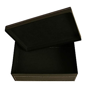 Wald Imports Black Paperboard 9.5" Decorative Storage/Organizer Basket