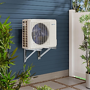 Mini Split Air Conditioner Wall Mounting Bracket, Heavy Duty Foldable Support Bracket for AC / Heat Pump Unit 9000-36000 BTU (1 Pair)