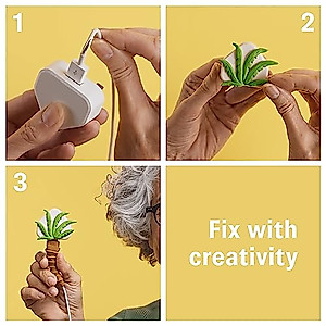 Sugru by Tesa - All Purpose Super Glue, Moldable Craft Glue for Indoor & Outdoor - Adhesive Glue for Creative Fixing, Repairing, Bonding & Personalizing - 3 Pack - Black, White & Gray (3.5g/ea)