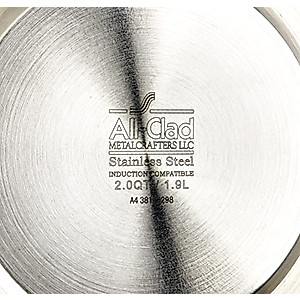 All-Clad Specialty Stainless Steel Tea Kettle 2 Quart Induction Pots and Pans, Cookware