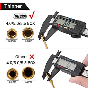 INJORA Short Handle Hex Screwdriver Nut Driver Tool Kit for 1/18 1/24 RC Mini Crawler Car TRX4M SCX24 FCX24,7PCS