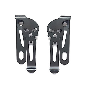 Metal Spring Belt Black Clip for Kydex Sheath Holster Knife Sheath Clips with Screws