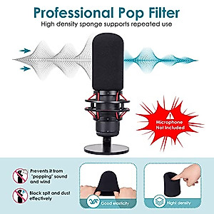 White Boom Arm for HyperX QuadCast S - White Mic Arm Compatible with Hyperx Quadcast White Microphone, Premium White QuadCast S Microphone Boom Arm Stand by YOUSHARES