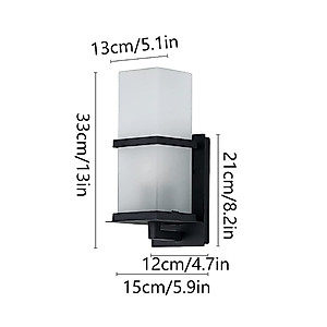 CHENBAI E27 Outdoor Lighting Wall SconceNew Chinese Garden Lights,Exterior Wall Home Lighting Waterproof Wall Mount Lights,Decorative Suitable for Courtyard Garage Porch Lighting Fixtures