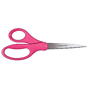 Fiskars 01-005358R Back to School Supplies Graduate Adult Scissors, 8 inch, Color Received May Vary
