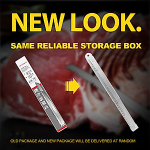 JIAYOUBAO 6 Pack Stainless Steel Frozen Meat Bone Cutting Reciprocating Saw Blades for Beef Turkey Sheep Wood Pruning Sawzall Blades